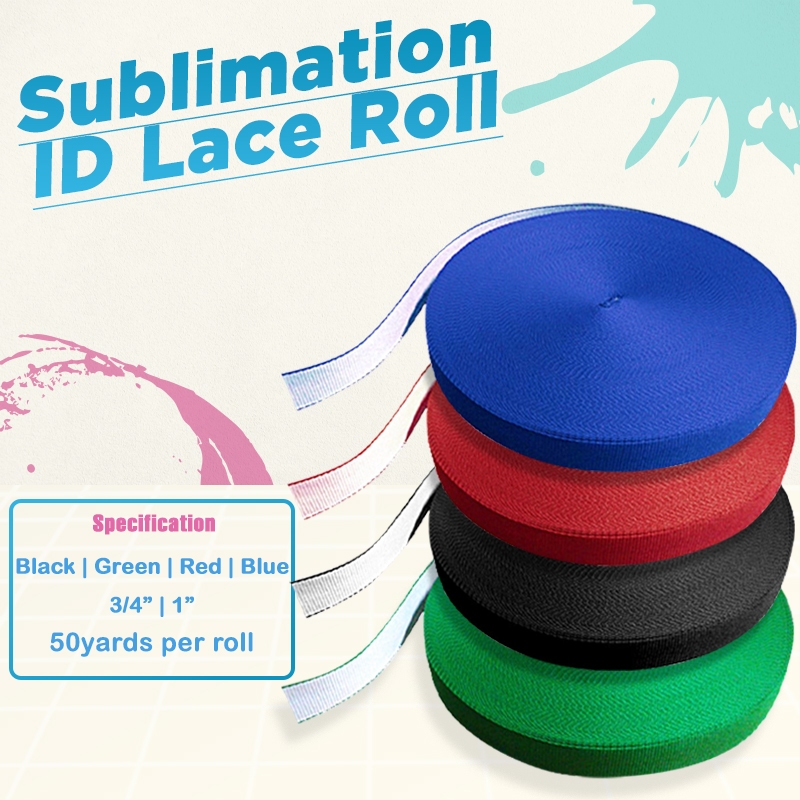 50meters Sublimation Printable ID Lace for Lanyard and ID Making ...