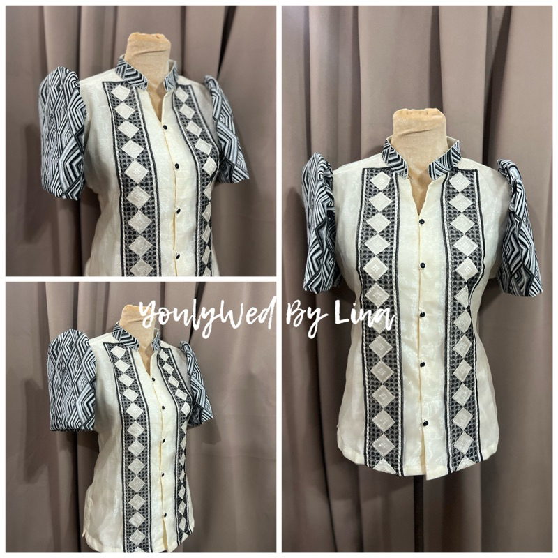 Ladies Barong Modern Filipiniana Ethnic | Shopee Philippines