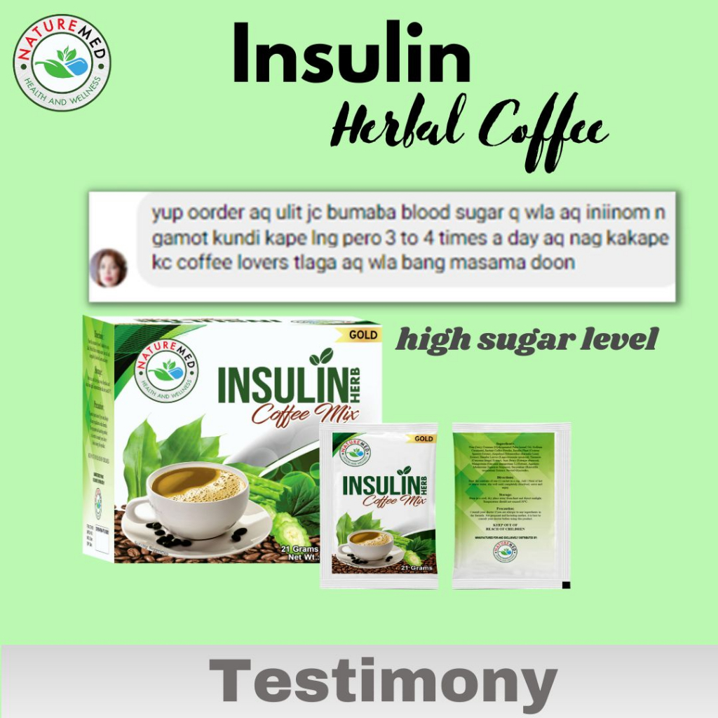 INSULIN COFFEE MIX with Insulin Plant and Herbal Extract,(Diabetes ...