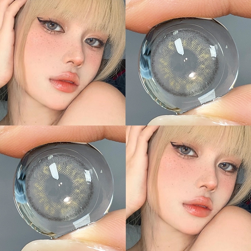 Midroo 2PCS\Pair OMG Brown contact lenses color contact lenses Graded 0 ...