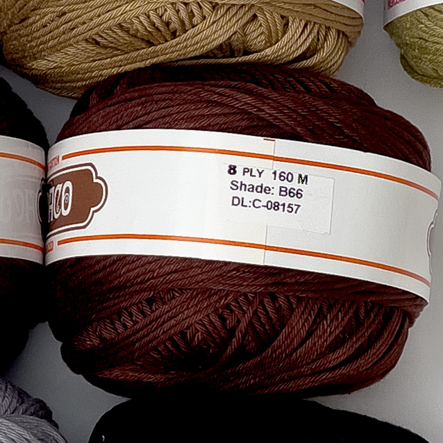 8ply Monaco Mercerized Crochet Cotton Thread Yarn 160m (100g) | Shopee ...