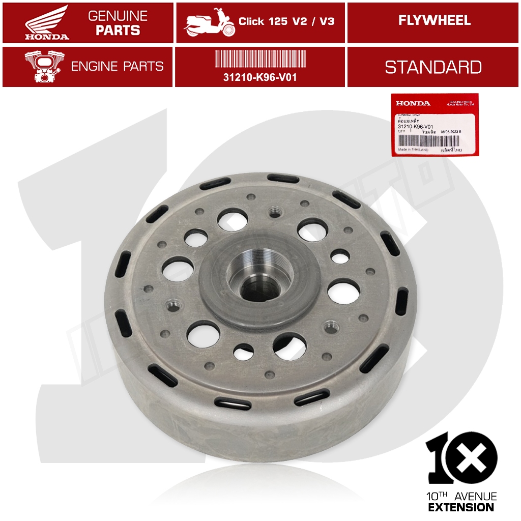 10thX Honda Genuine Flywheel Comp Part No. 31210-K96-V01 for Click 125 ...