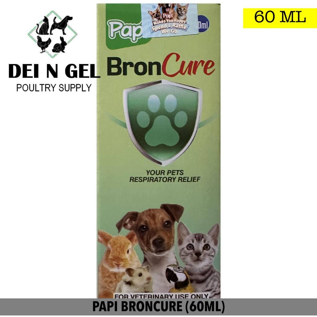 PAPI BRONCURE for Dog, Cat, Birds, Rabbit (60ML) | Shopee Philippines