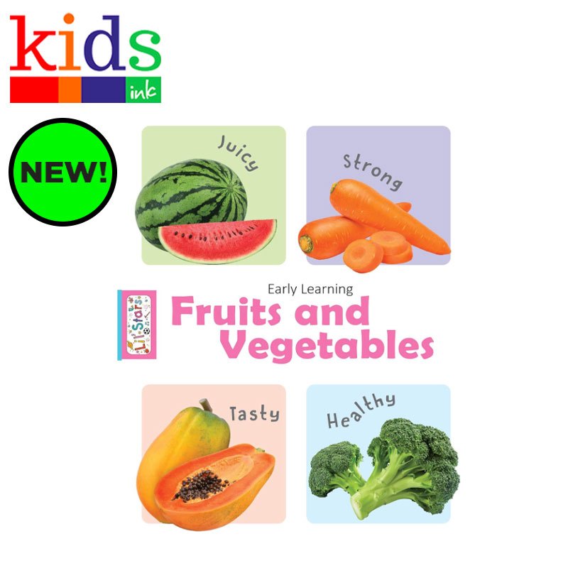 Early Learning Fruits and Vegetables - Board Book - Kids Ink | Shopee ...