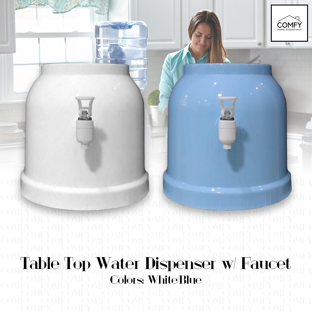 Table Top Desktop Water Dispenser Faucet Round Plastic For Gallon ...