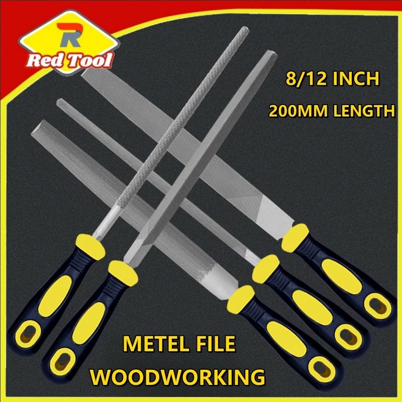 Redtool 1PCS 8/ 12 inch Steel file Woodworking Rasp Files Polished File ...