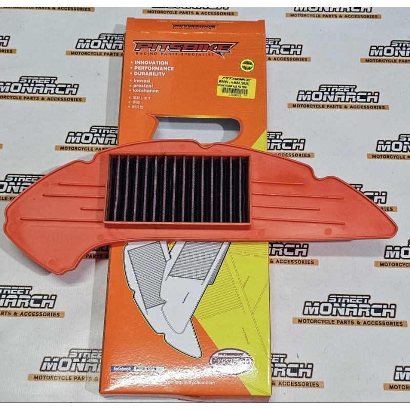 PITSBIKE HIGH FLOW RACING AIR FILTER (WASHABLE) FOR YAMAHA AEROX 155 V2 ...