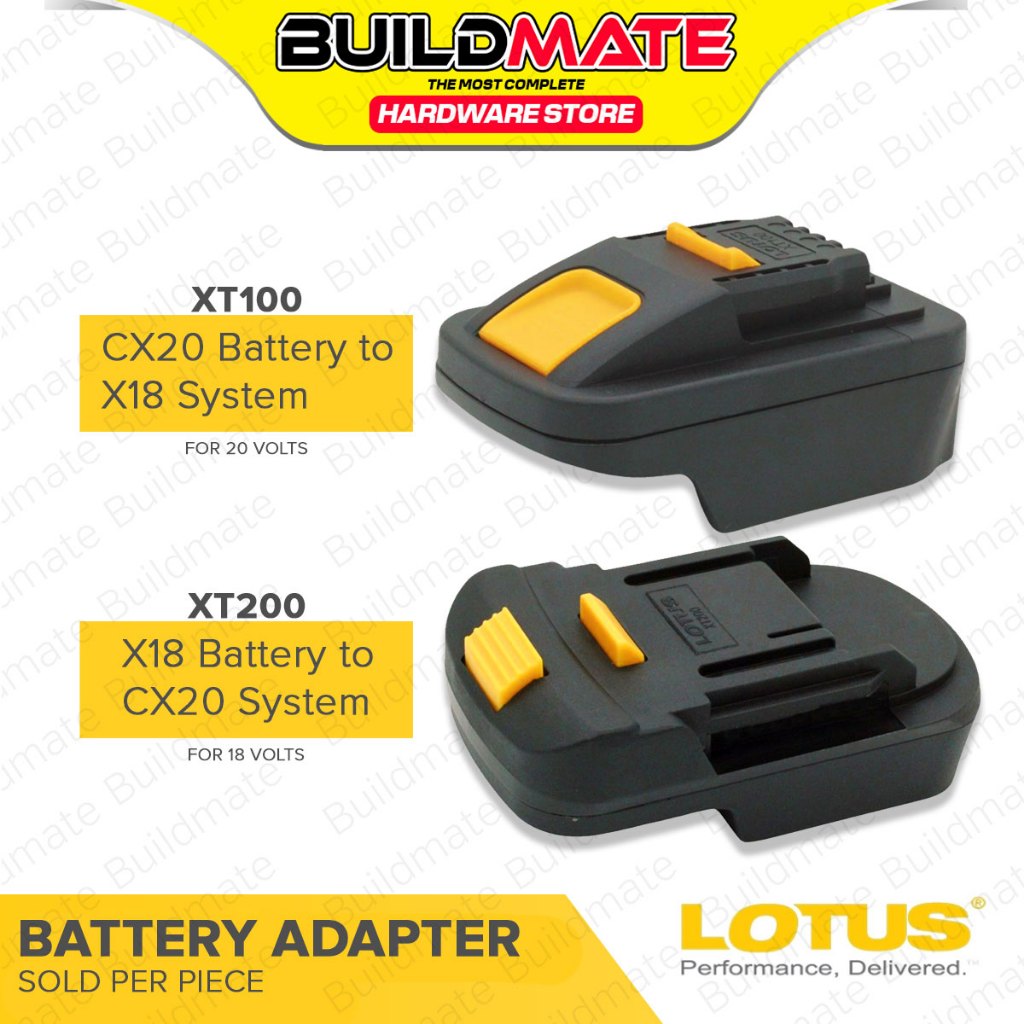 BUILDMATE Lotus Battery Adapter Connector CX20 Battery / X18 Battery ...