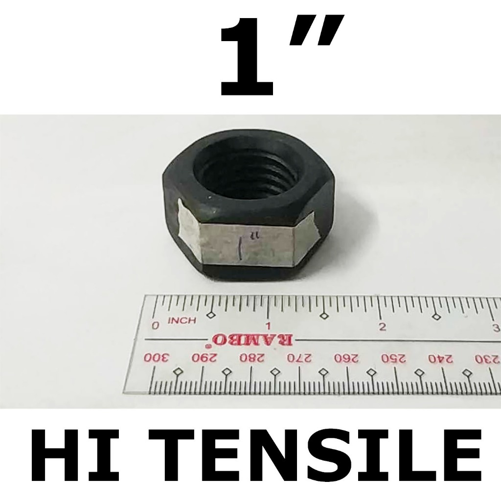 HT NUT 1" HI TENSILE === HT HEXAGONAL NUT 1 INCHES | Shopee Philippines