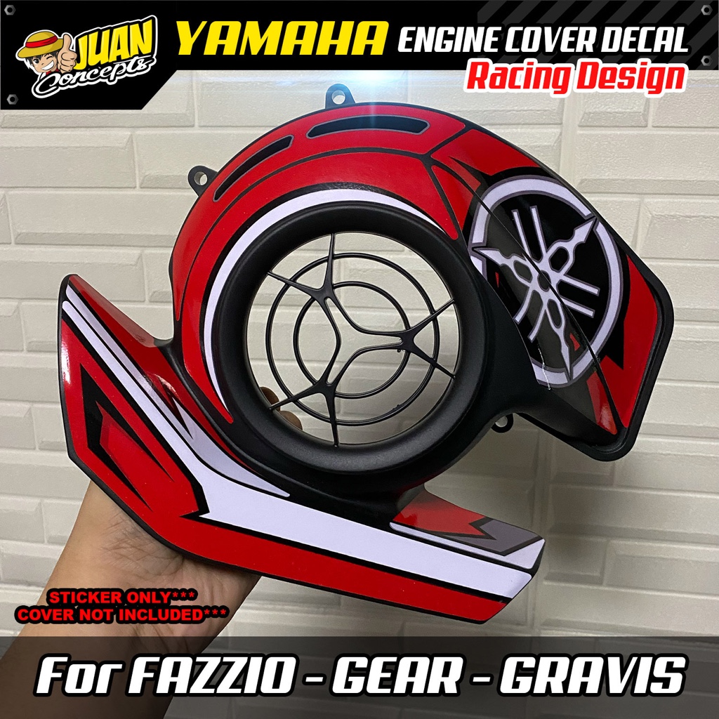 Yamaha Radiator Decals Racing Design (Mio Gear,Fazzio,Gravis) | Shopee ...