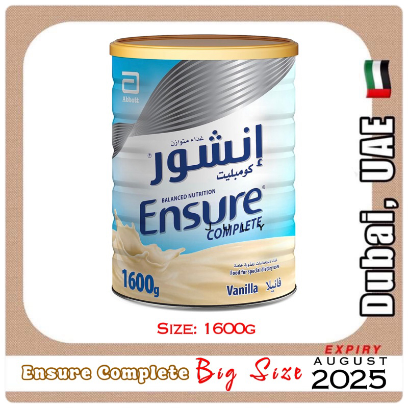 Ensure Complete 850g / 1600g Vanilla Powder Milk | Shopee Philippines