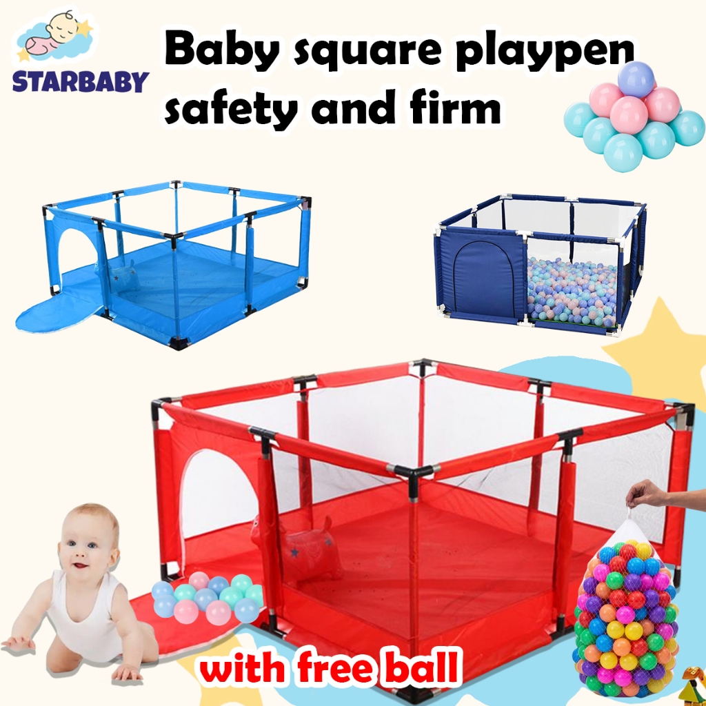 Baby play big fence square playpen For Kids game fence with ball ...