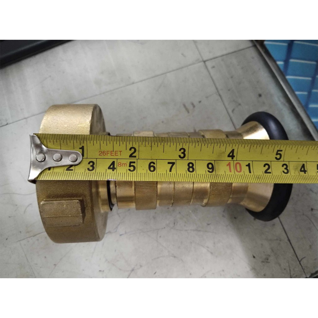 BRASS FIRE HOSE NOZZLE FOG TYPE ( 2-1/2