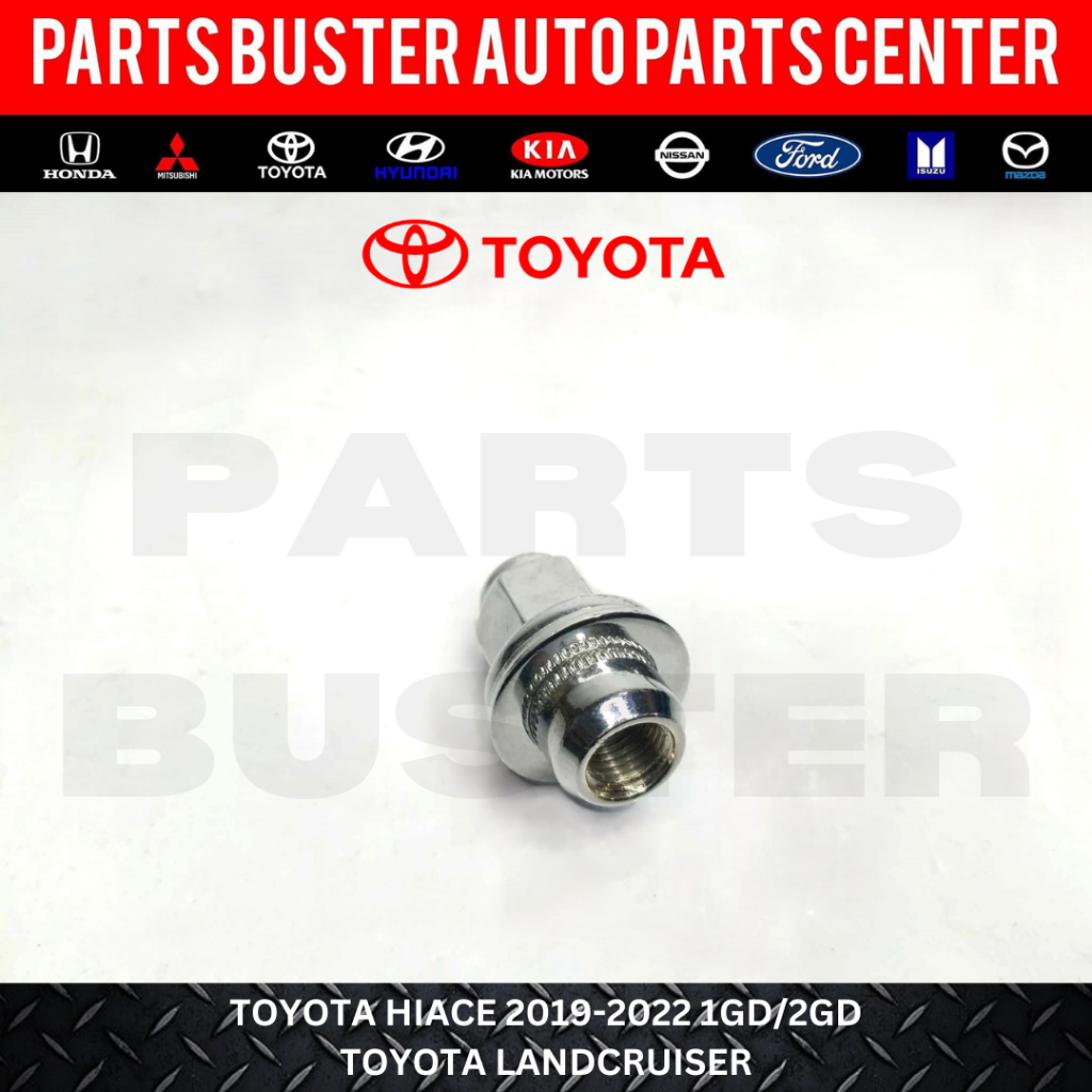 Mag Wheel Nut for Toyota Hiace 2019-2022 1GD/2GD & Landcruiser (90942 ...