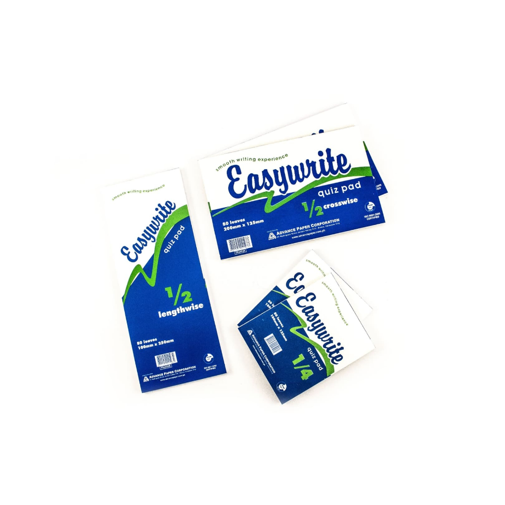 10pads/Ream Easywrite 80leaves (1/2 Crosswise, 1/2 Lengthwise, 1/4 Quiz ...