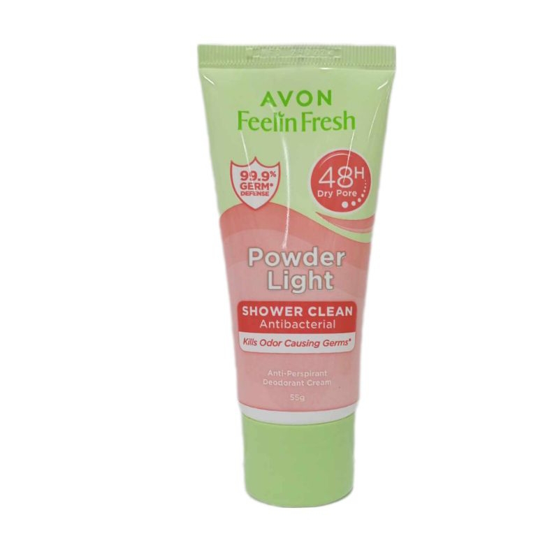 AVON POWDER LIGHT ANTIBACTERIAL DEODORANT CREAM 55G | Shopee Philippines