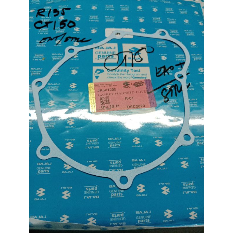 Bajaj Rouser 135 Boxer CT150 Magneto Cover Gasket (Genuine) | Shopee ...