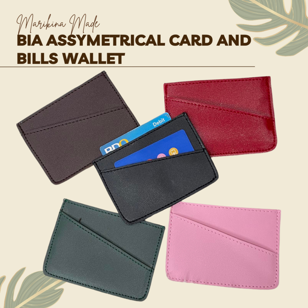Namiholic Bia Asymmetrical Card and Bills Wallet Marikina Made | Shopee ...