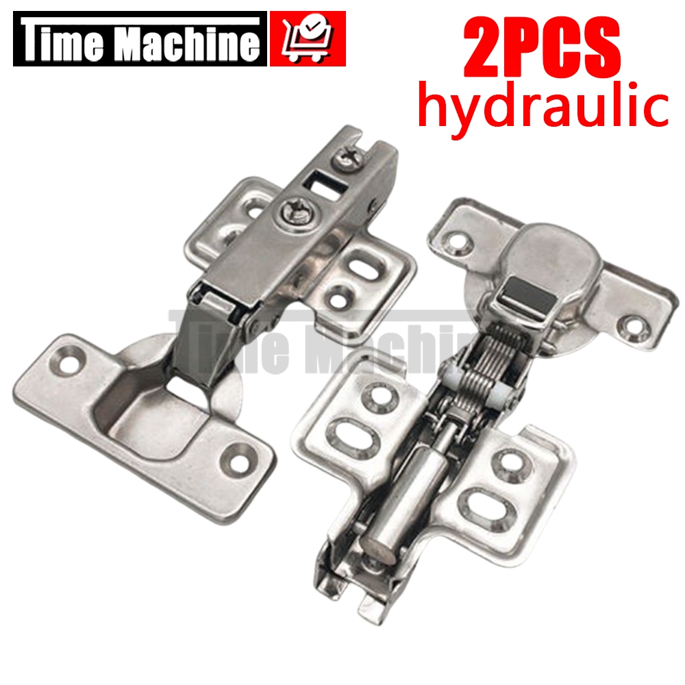 2PCS/1 Pair Hydraulic Concealed Hinges For Cabinet, Automatic Closing ...