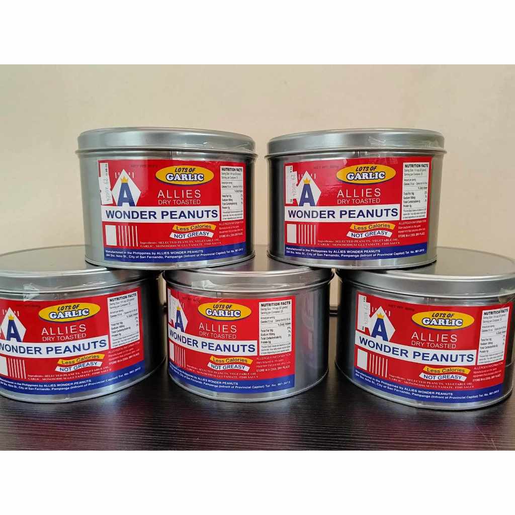 Allies Bundle of 6 Dry Toasted Wonder Peanuts(800 G) | Shopee Philippines