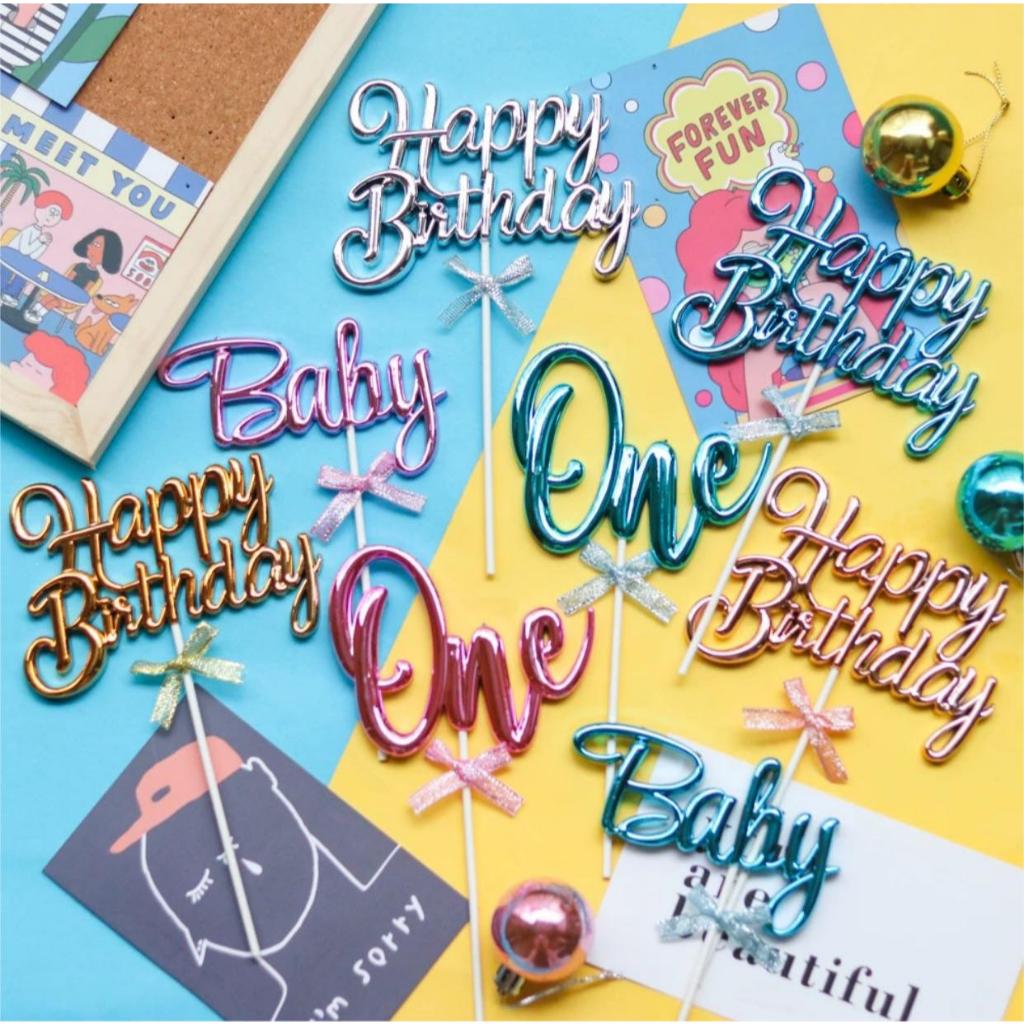 Happy Birthday Cake Topper Party Cake Accessories Supply Partyneeds ...