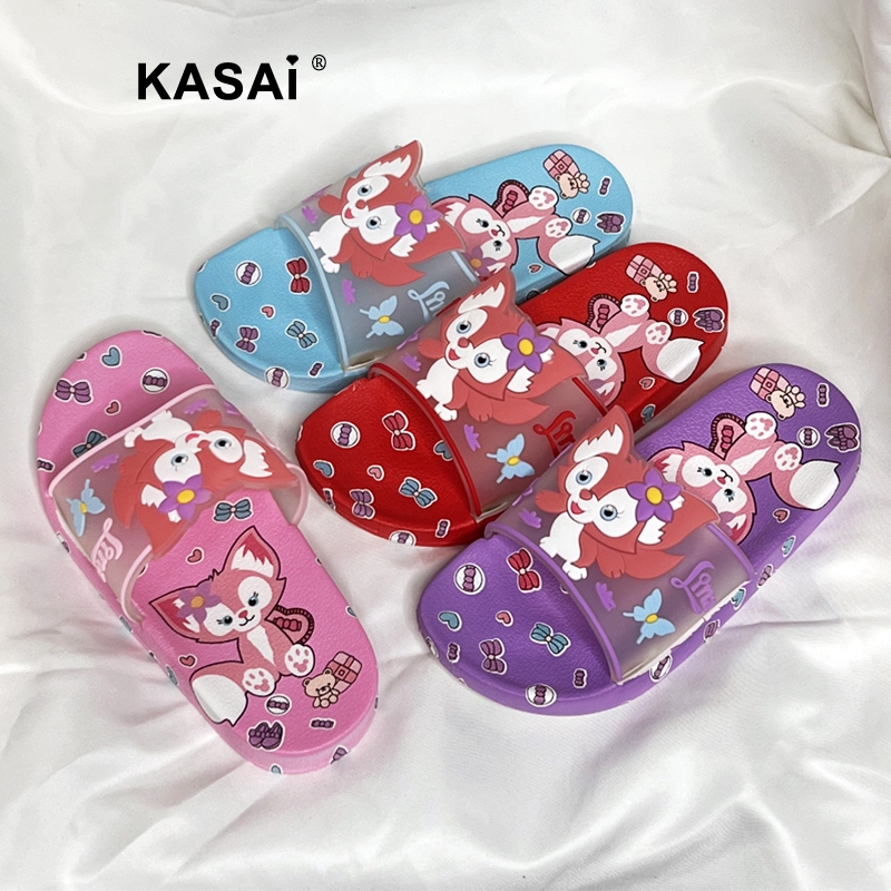 KASAI little fox girls slippers step in comfortable cartoon slippers ...