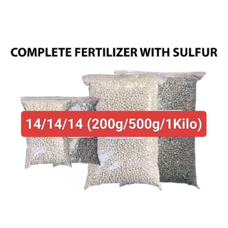 Complete Fertilizer (NPK 14-14-14-11s) 200g/500g/1kg orig1 | Shopee ...