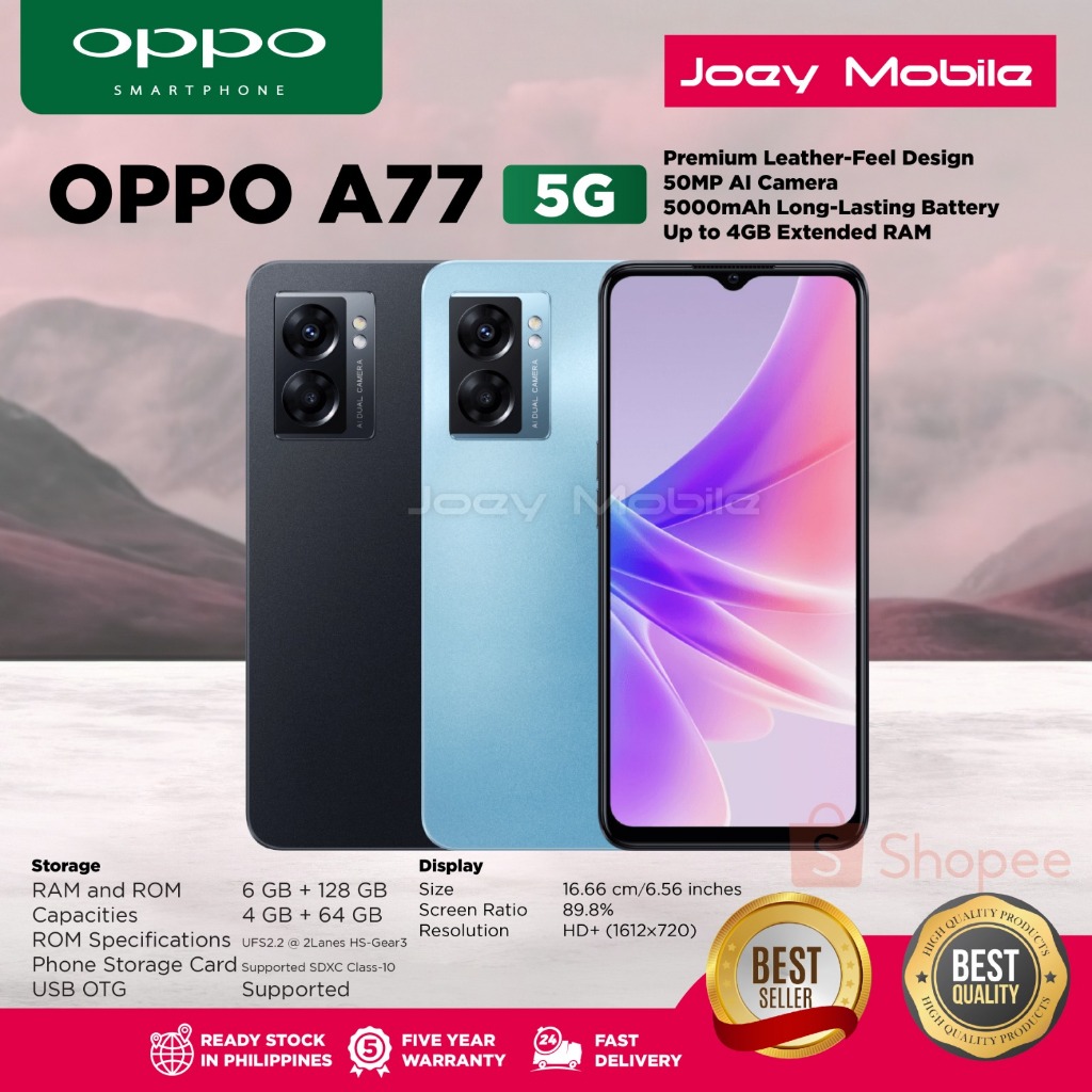 OPPO A77s 5G LTE/CPH2473 (12GB+512GB) | Shopee Philippines