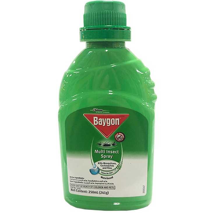 Baygon Multi Insect Spray Water Base 250ml | Shopee Philippines
