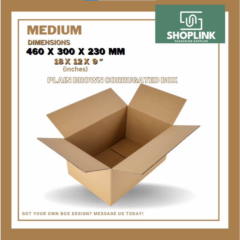 Corrugated RSC Shipping Box Packaging | Brown Kraft | No print | JNT ...