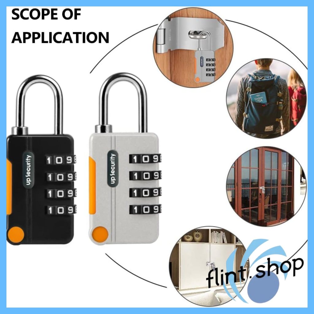 4 Digit Outdoor Waterproof Padlock High Security Combination Padlocks ...