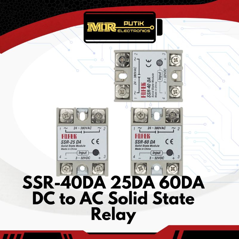 SSR-40DA 25DA 60DA DC to AC Solid State Relay | Shopee Philippines
