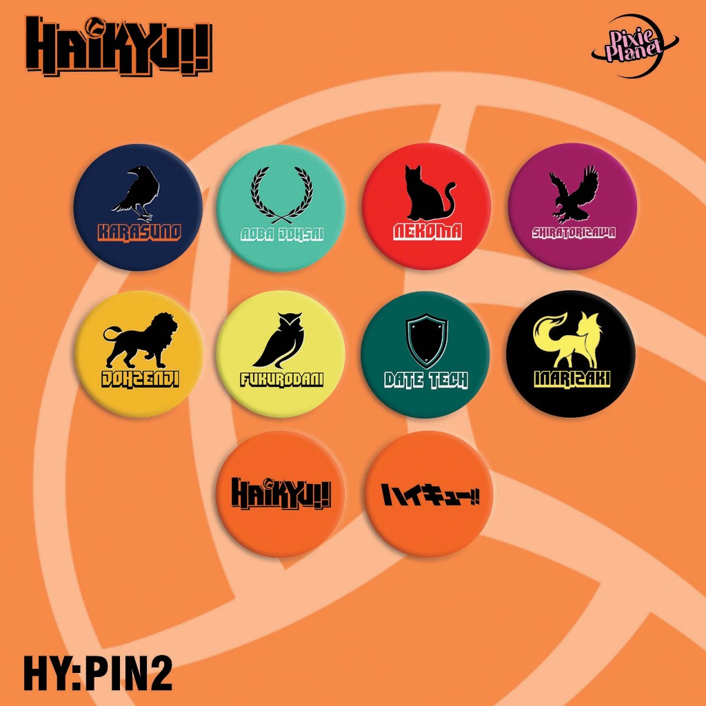 HAIKYU BUTTON PINS (HY:PIN2) | Shopee Philippines