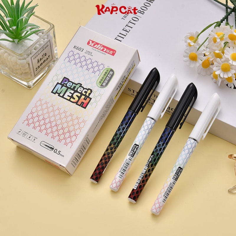 KAP.CAT YULIN K603 GEL PEN 12PCS SCHOOL SUPPLIES/GIVEAWAYS | Shopee ...