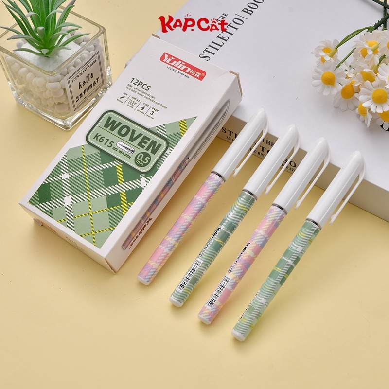 KAP.CAT YULIN K615 GEL PEN 12PCS SCHOOL SUPPLIES/GIVEAWAYS | Shopee ...
