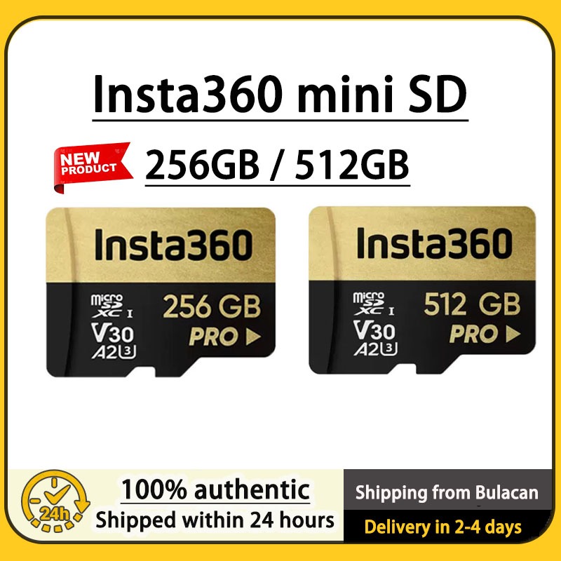 Insta360 X4 SD Memory Card 256/512GB For Insta 360 X4 X3 Ace Pro A2 ...