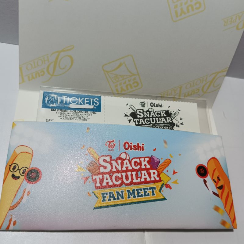 Twice x Oishi Snacktacular Fanmeeting card holder only (ticket holder ...