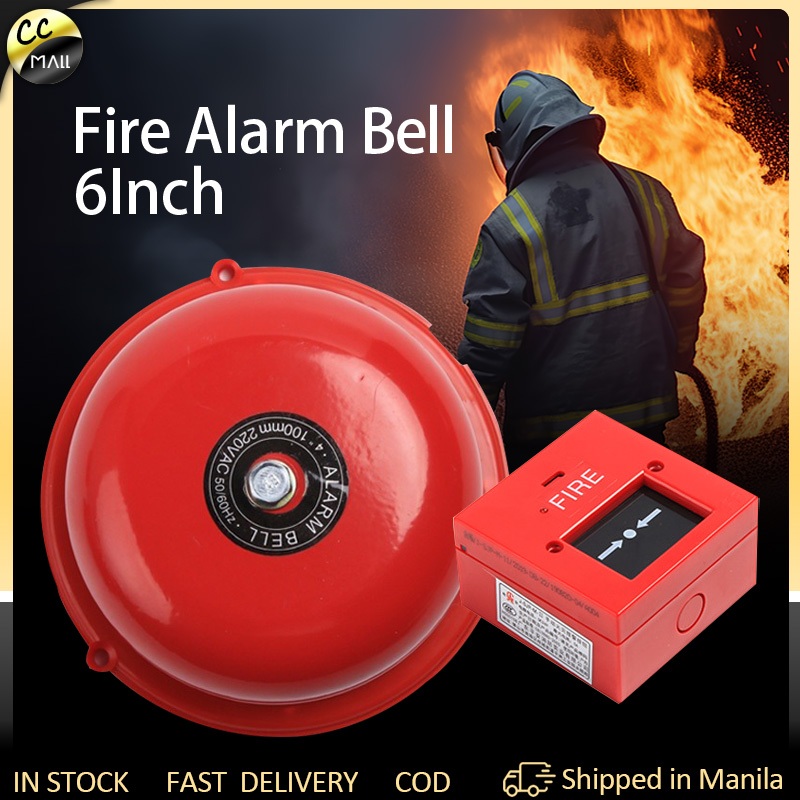 Fire Alarm Bell Set Fire Alarm Bell diameter Blow Fire Alarm Bell 6 ...