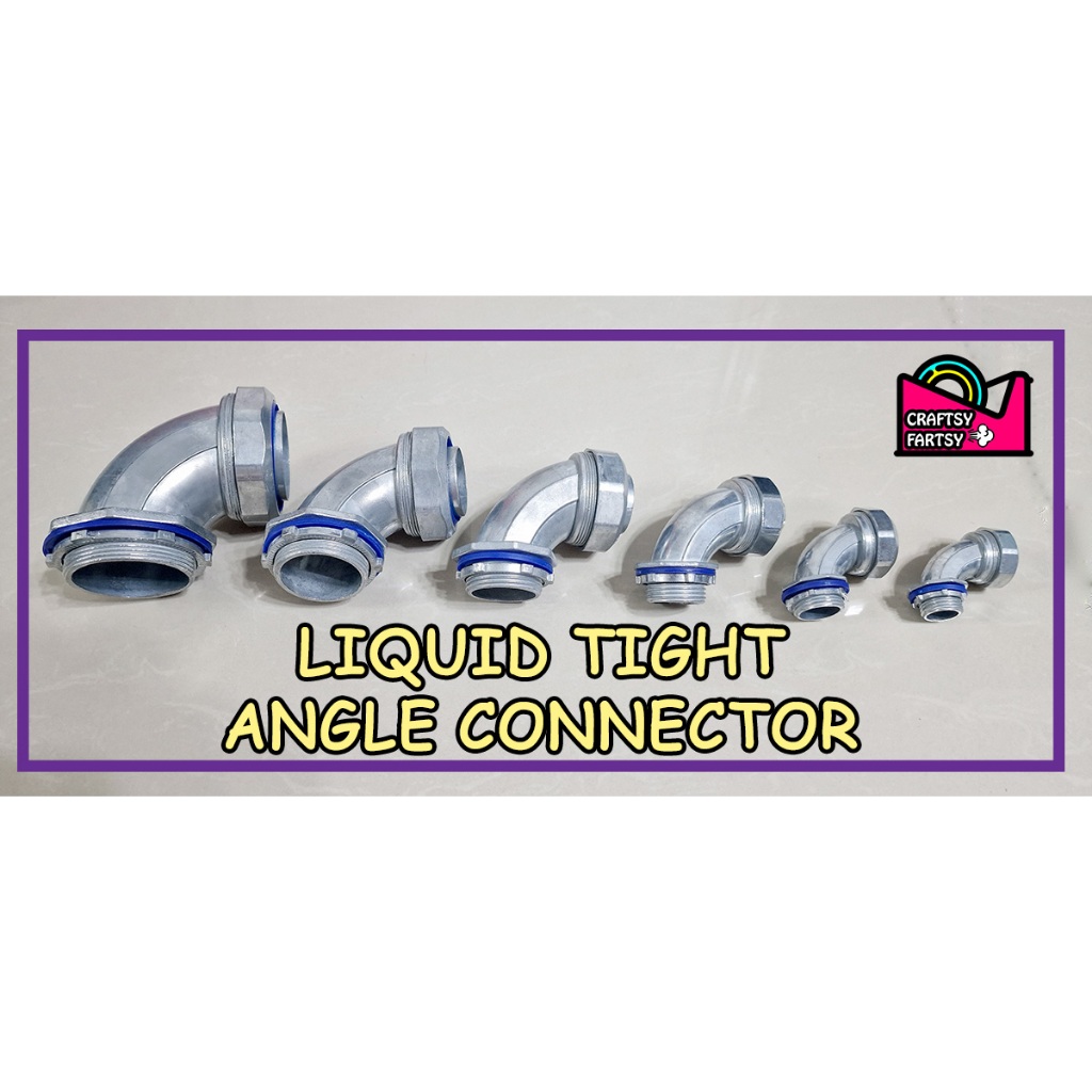 (PER PIECE)Liquid tight Angle Connector 1" to 2" | Shopee Philippines