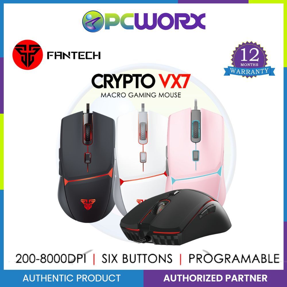 Fantech VX7 CRYPO Gaming Mouse | MACRO Gaming Mouse | Shopee Philippines