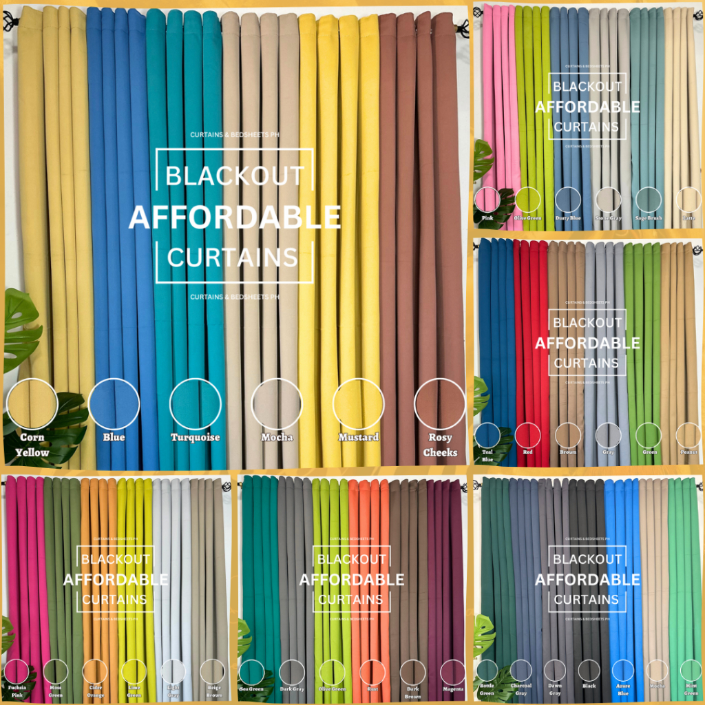 Affordable 7ft Plain Full Blackout Korean Curtains – Mall Quality with ...