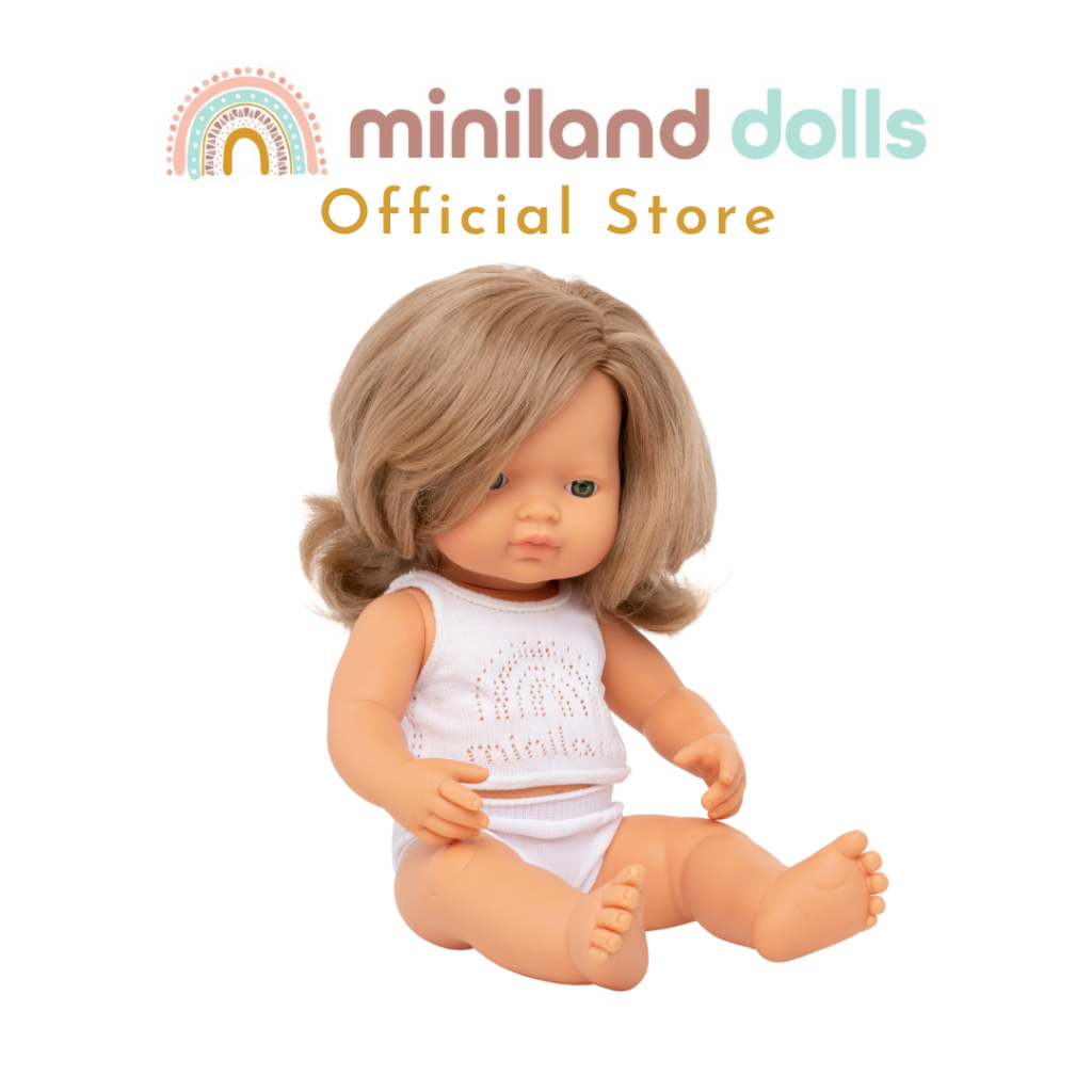 MINILAND DOLLS - CAUCASIAN DARK BLONDE GIRL 38CM | Shopee Philippines