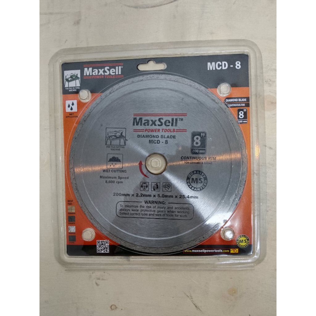 MaxSell 8 Inches Diamond Cutting Blade (MCD-8) | Shopee Philippines