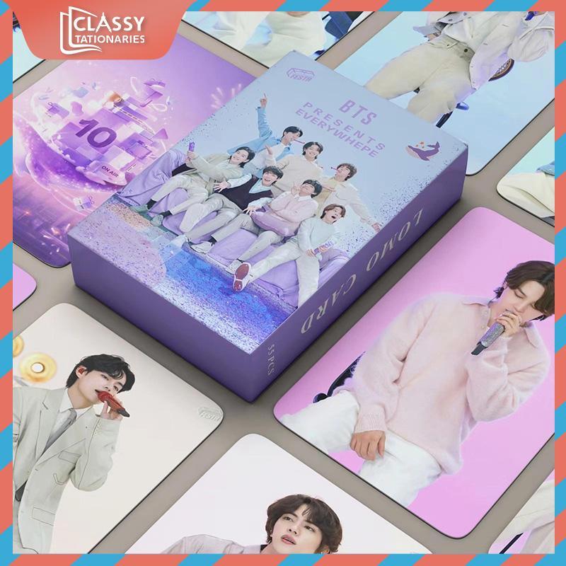 55 Pcs Cute and K-Pop BTS Picture Cards Lomo Cards Photocards | Shopee ...
