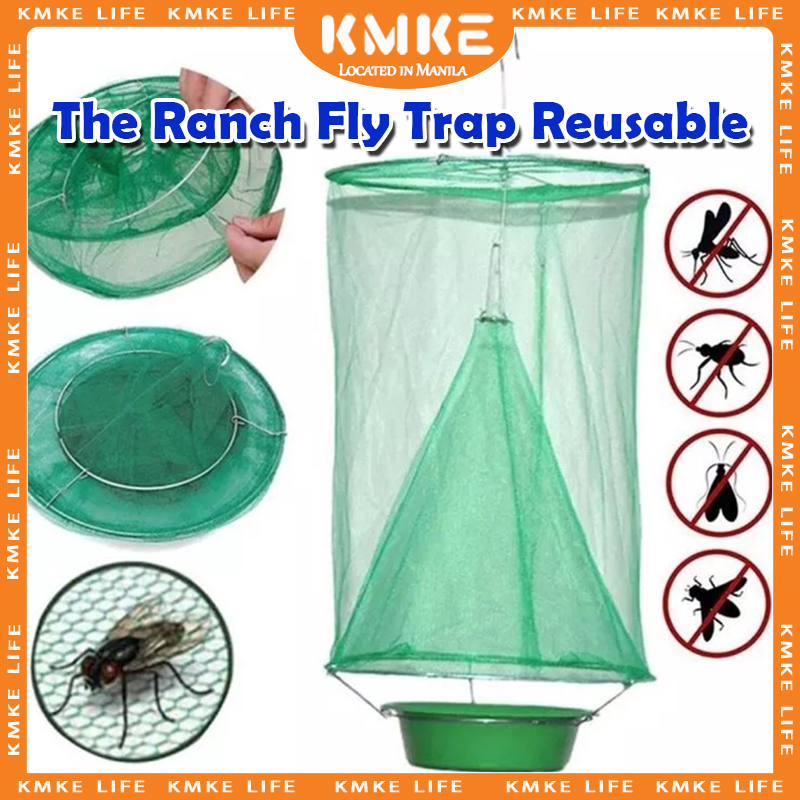 No Chemical Fly Trap Catcher Outdoor Hanging Fly Trap Net Catcher ...
