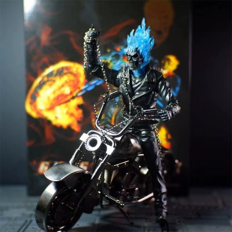 Ghost Rider ★☆ Robbie Reyes Fur Coat 6" Action Figure SHIELD Series 4 ...