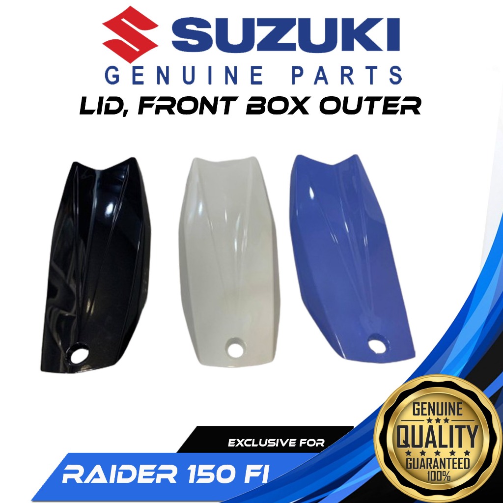SUZUKI GENUINE LID, FRONT BOX OUTER FOR RAIDER 150FI ( BLACK, IVORY ...