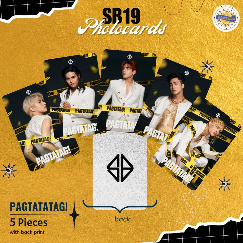 5 pcs SB19 B2B back-to-back laminated photocards photo card photocard ...