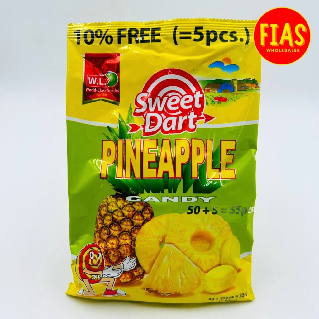55 pcs Sweet Dart Pineapple Candy | Shopee Philippines