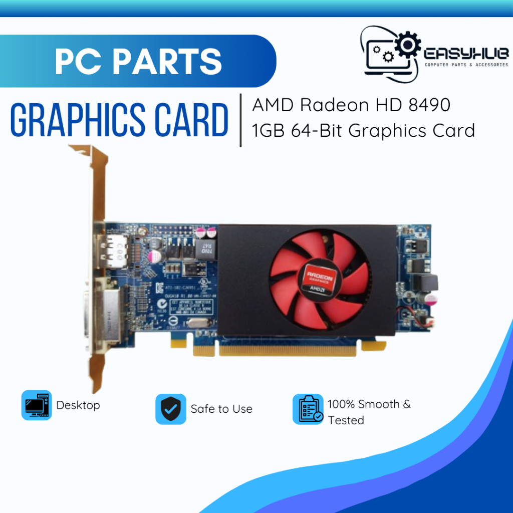 AMD Radeon HD 8490 1GB 64-Bit DDR3 Directx 11 Graphics Card for Desktop ...